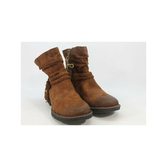 Born | Shoes | Nwt Born Womens Brown Braided Ankle Accent Round Toe ...